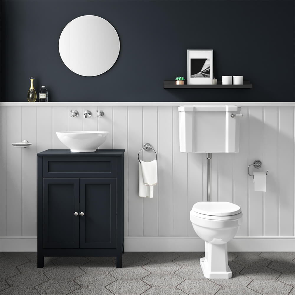 Butler & Rose Catherine 600mm Floorstanding Vanity Unit & Countertop ...