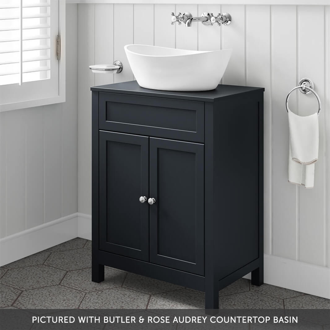 Butler & Rose Catherine 600mm Floorstanding Vanity Unit & Countertop ...