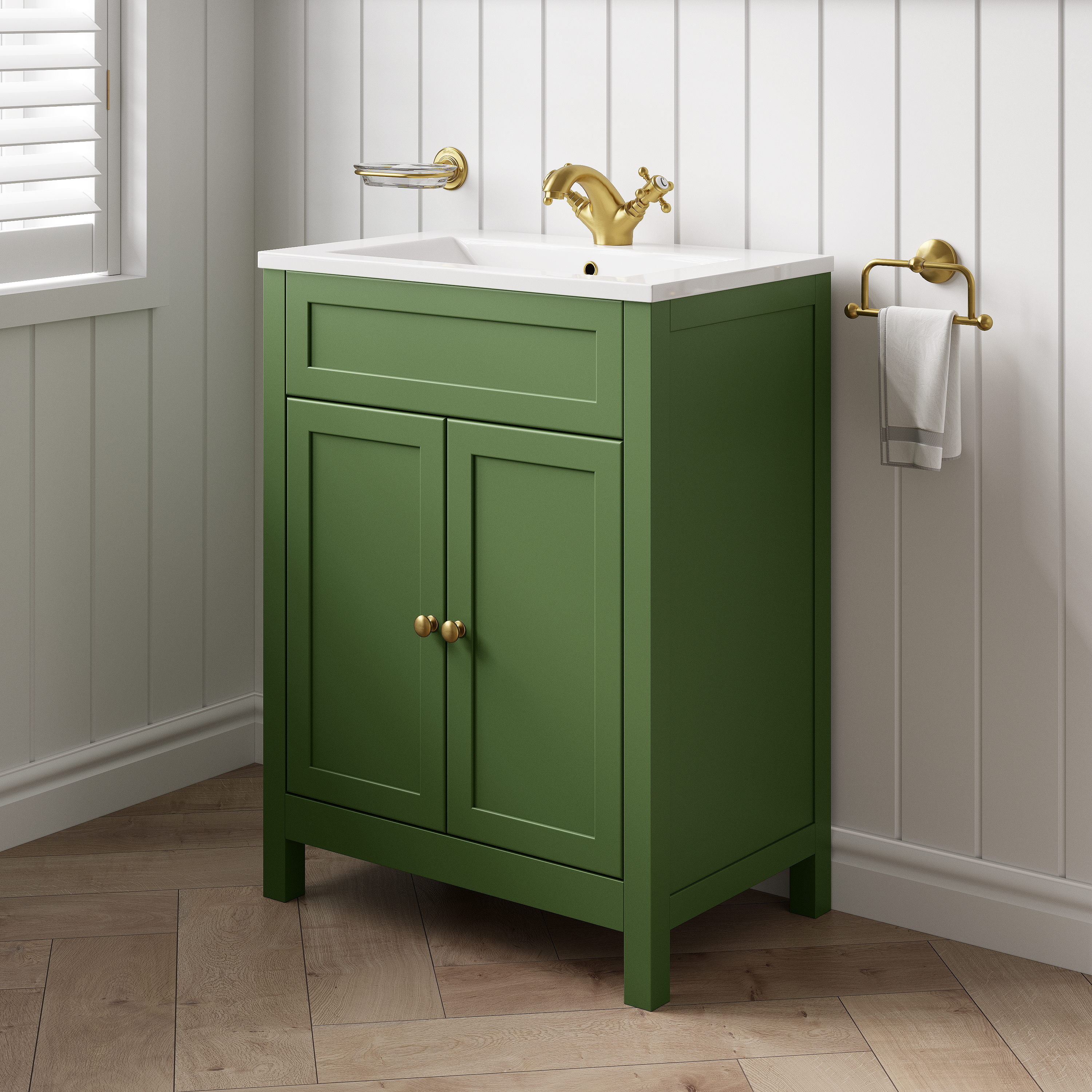 Butler & Rose Catherine 600mm Floorstanding Vanity Unit & Basin | Drench