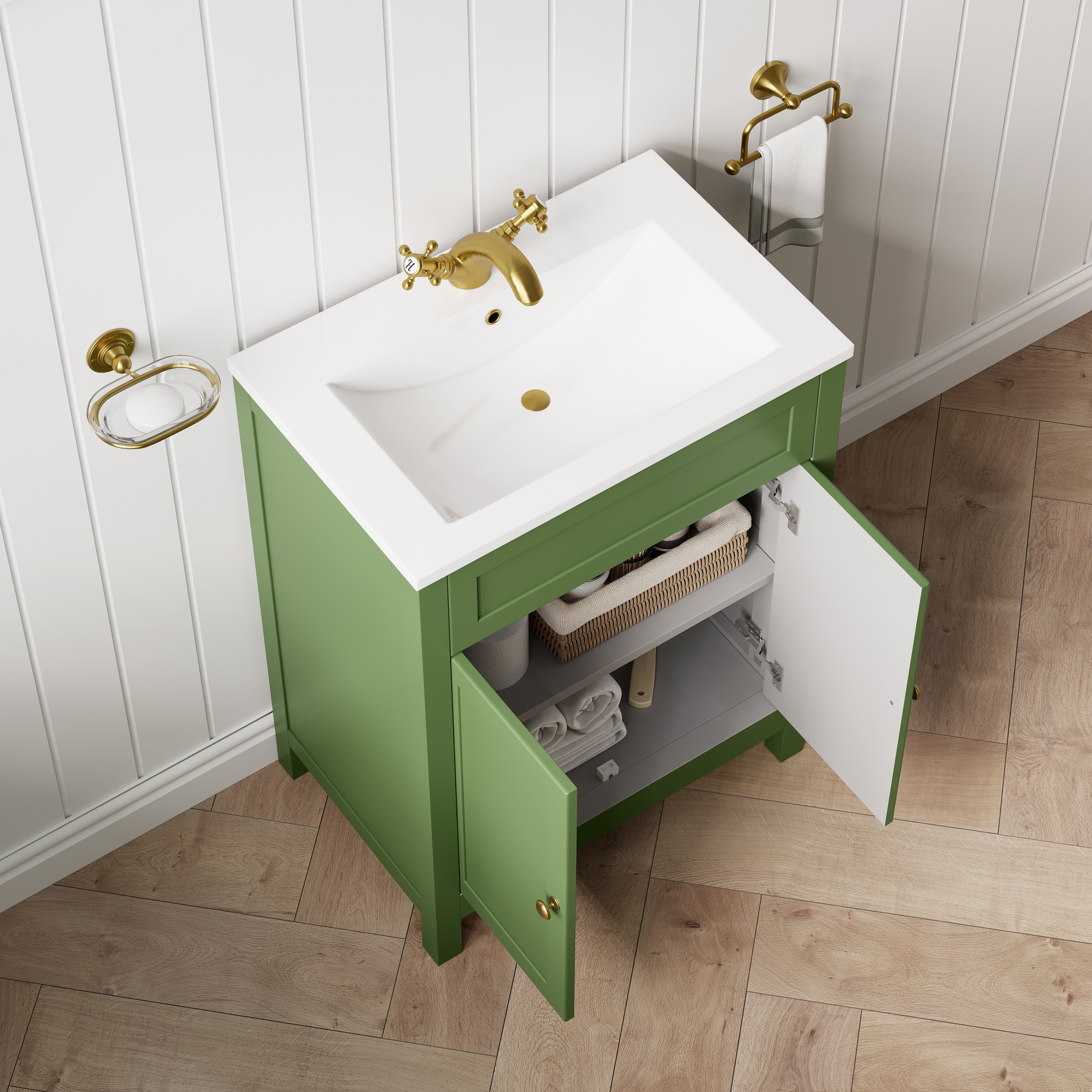 Butler & Rose Catherine 600mm Floorstanding Vanity Unit & Basin | Drench