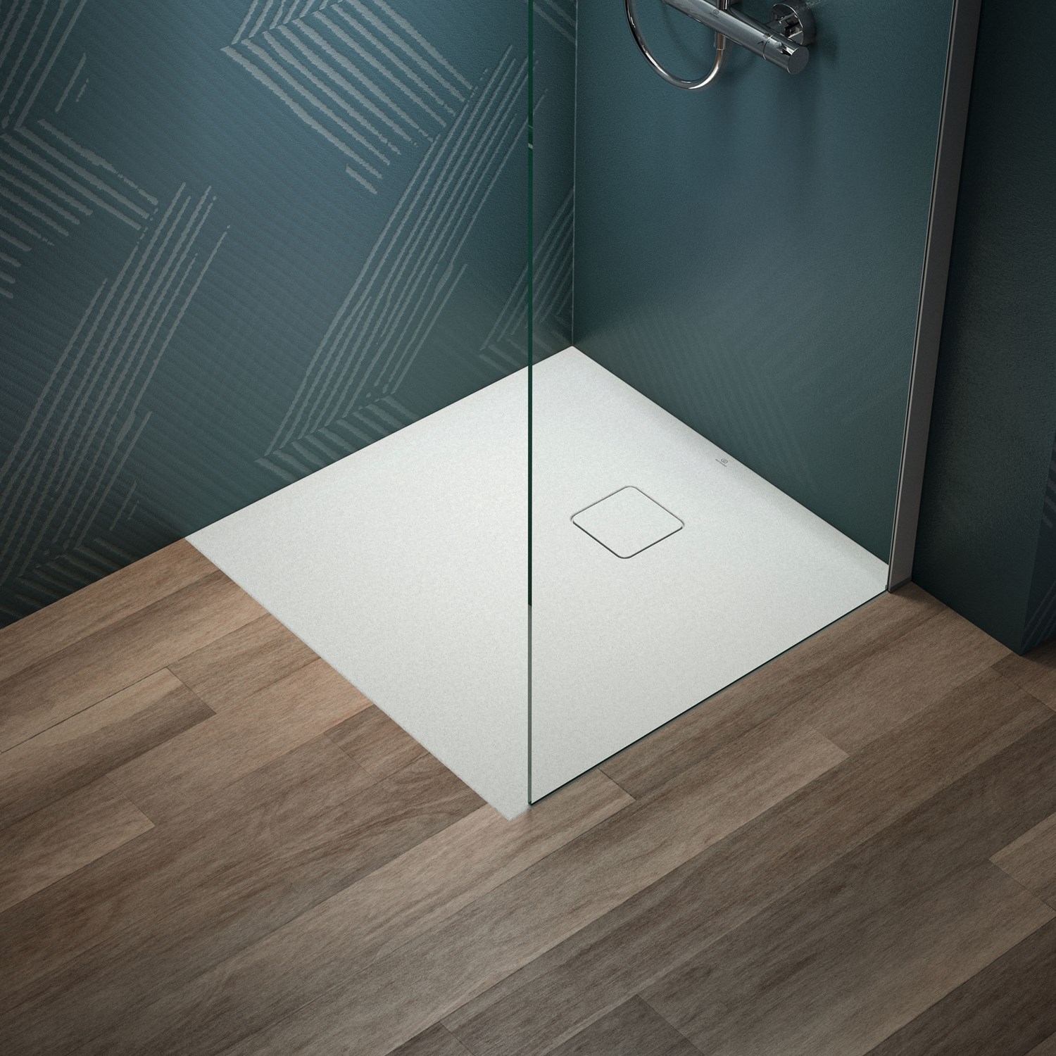 Ideal Standard Ultra Flat Evo Square Anti-Slip Acrylic Shower Tray with ...