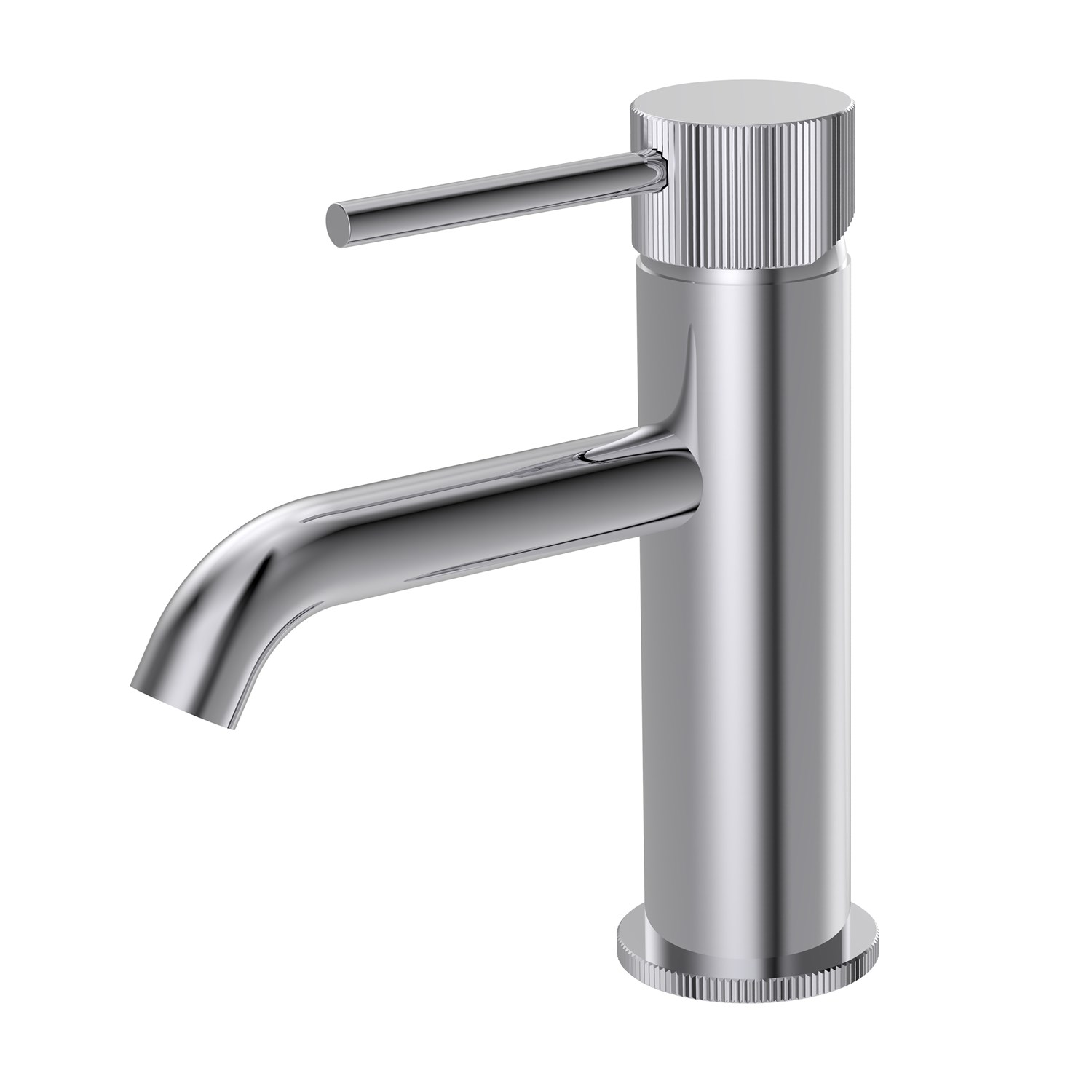 Harbour Fluted Mono Basin Mixer Tap & Waste | Drench