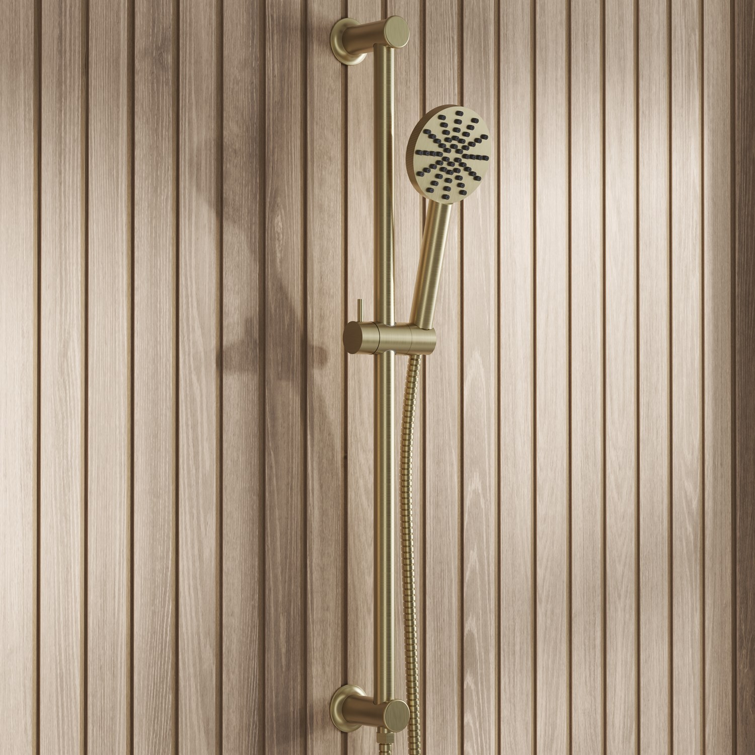 Core Fluted Slide Rail Shower Kit, Handset & Hose with Integrated Elbow ...