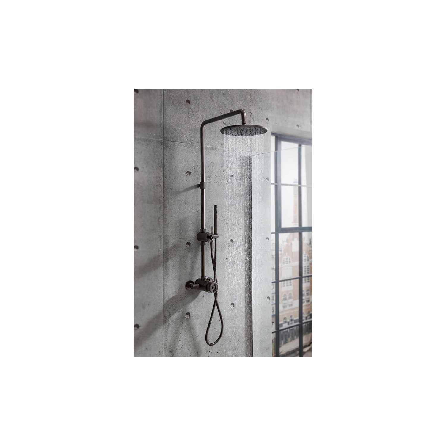 Crosswater Union Thermostatic Exposed Shower Kit with Fixed Head ...