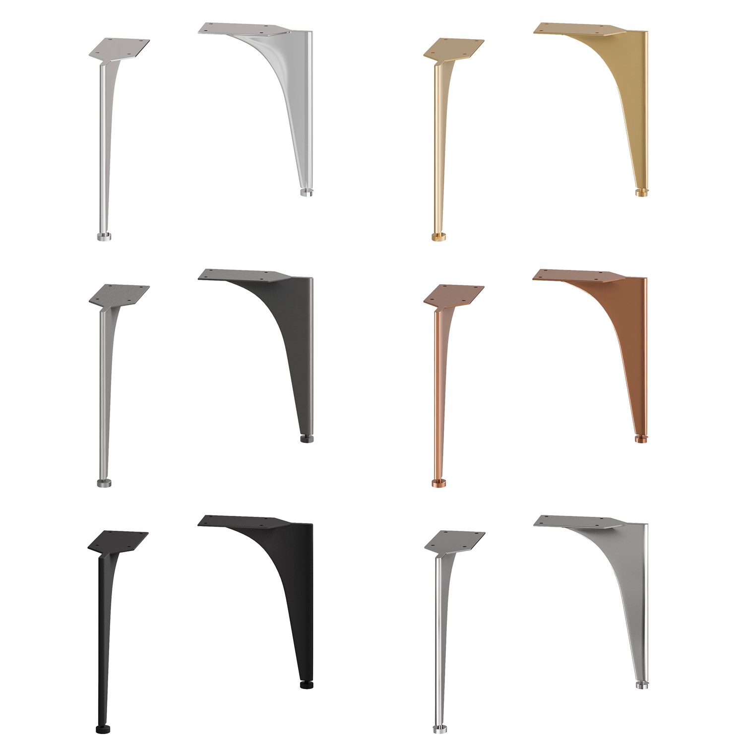 Crosswater Avenue Legs Kit Pair - 6 Finishes | Drench