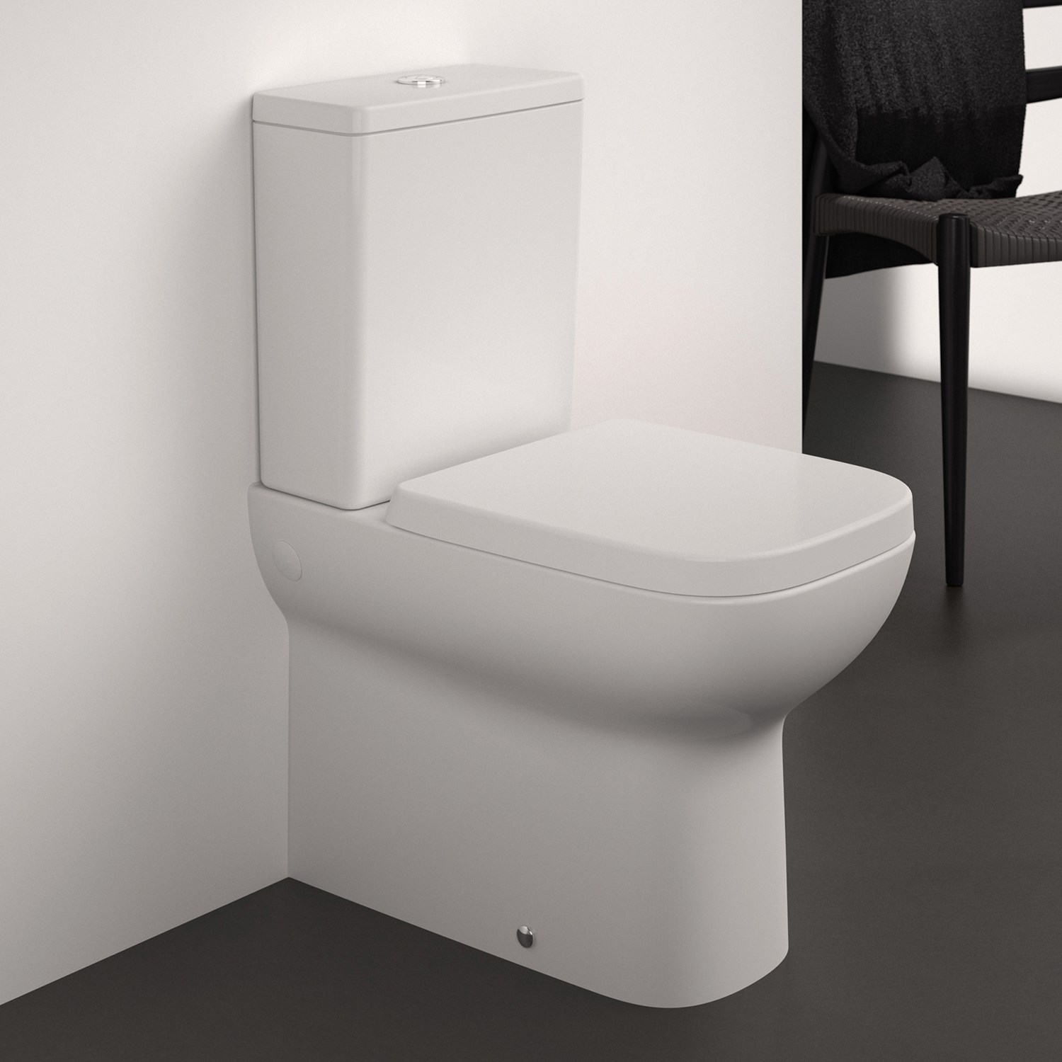 Ideal Standard i.life A Close Coupled Fully Back to Wall Rimless Toilet ...