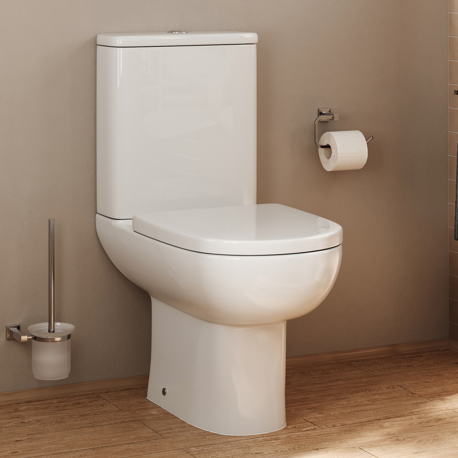 Anderson Rimless Close Coupled Toilet & Soft Close Seat | Drench