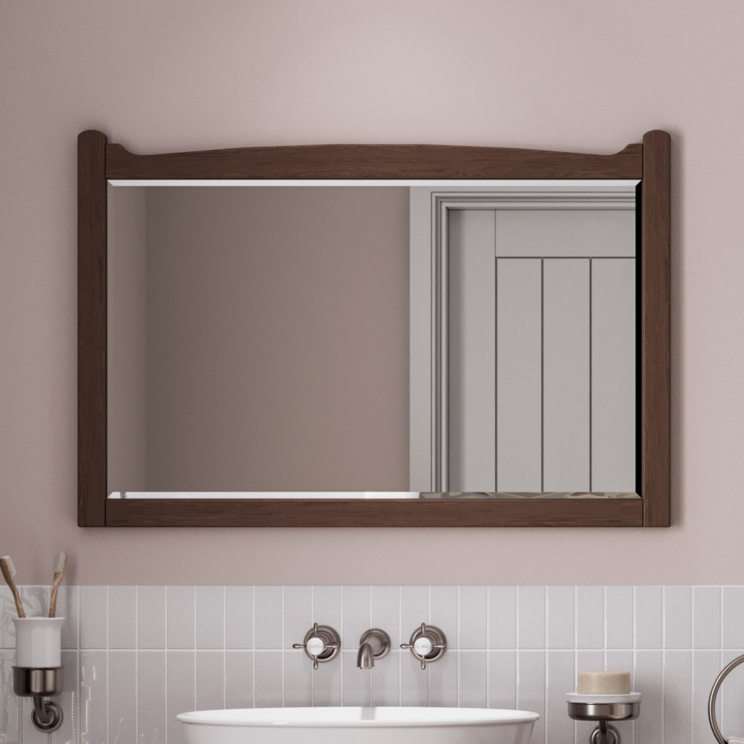 Burlington Guild Framed Mirror - 850 x 570mm | Drench