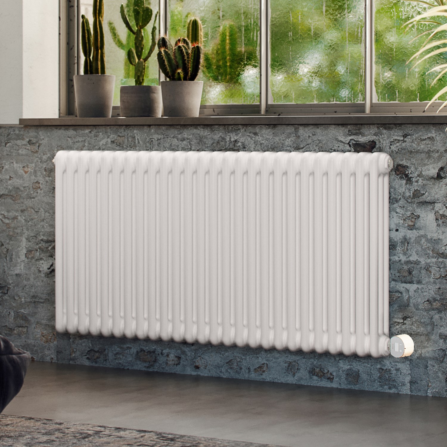 Terma Colorado Electric 3 Column Horizontal Radiator with VEO Wi-Fi ...