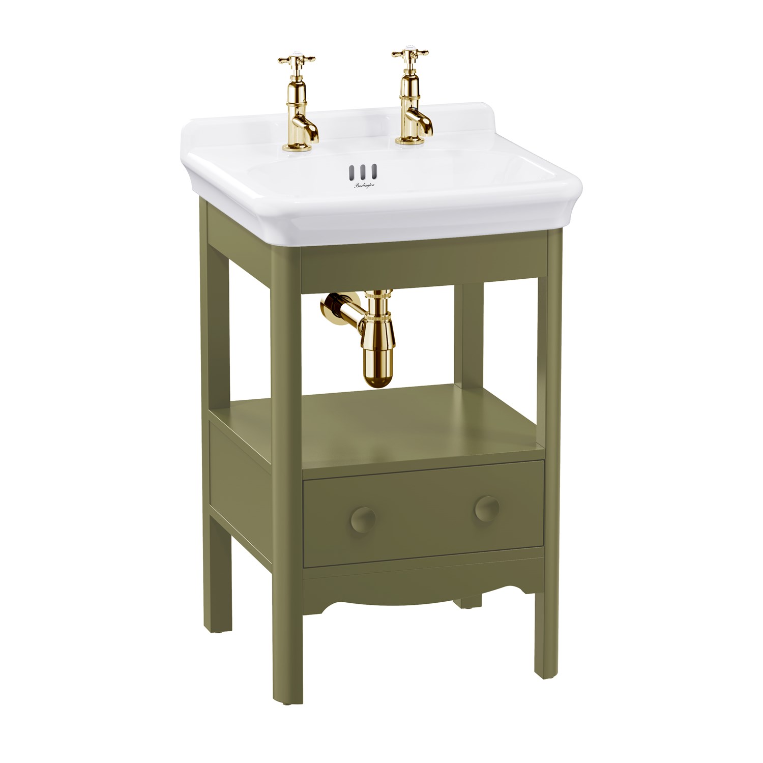 Burlington Guild 560mm Floorstanding Vanity Unit & Basin | Drench