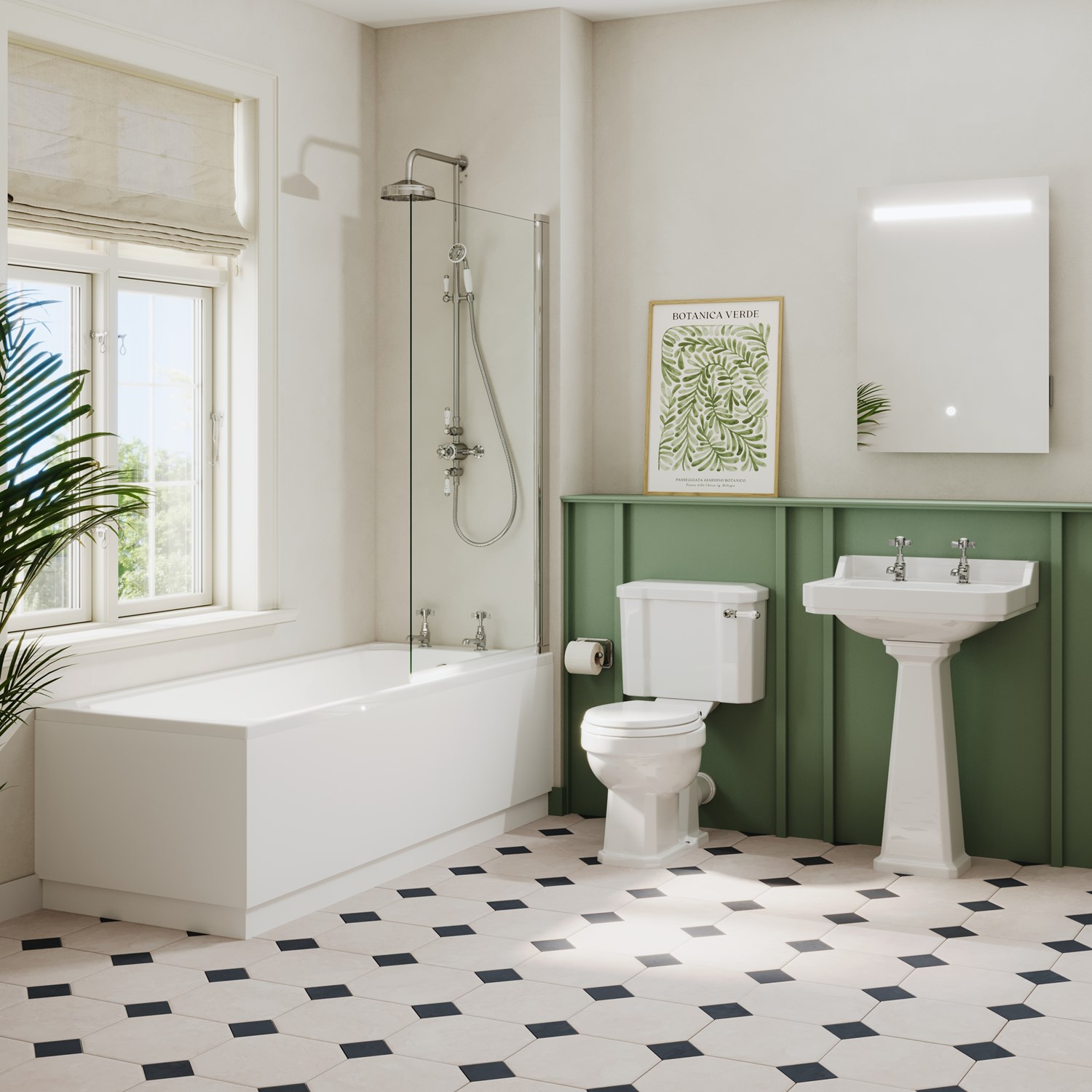 Butler & Rose Catherine Bathroom Suite with Shower Bath | Drench