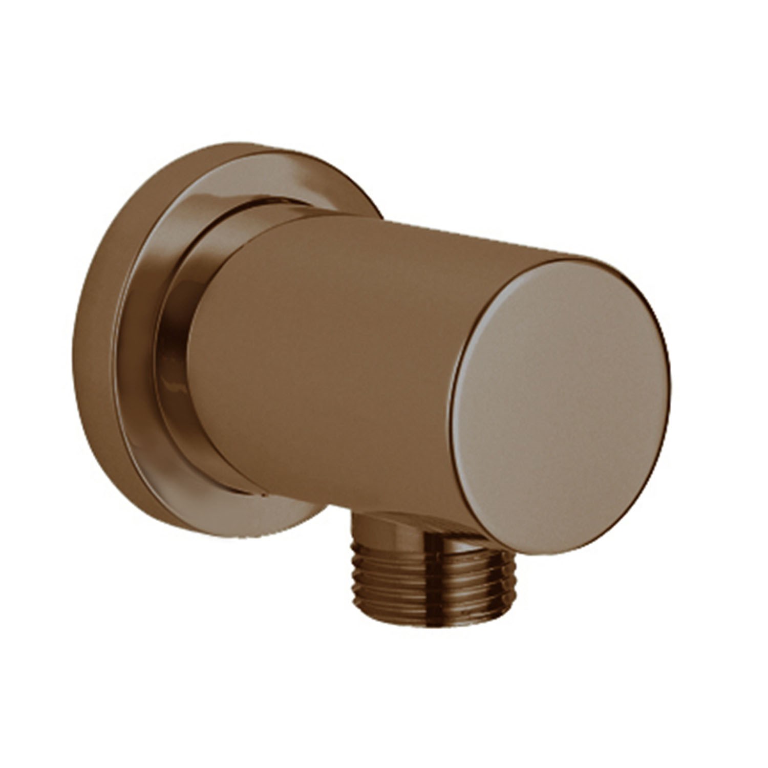 Harbour Clarity Round Wall Outlet & Elbow - Brushed Bronze | Drench