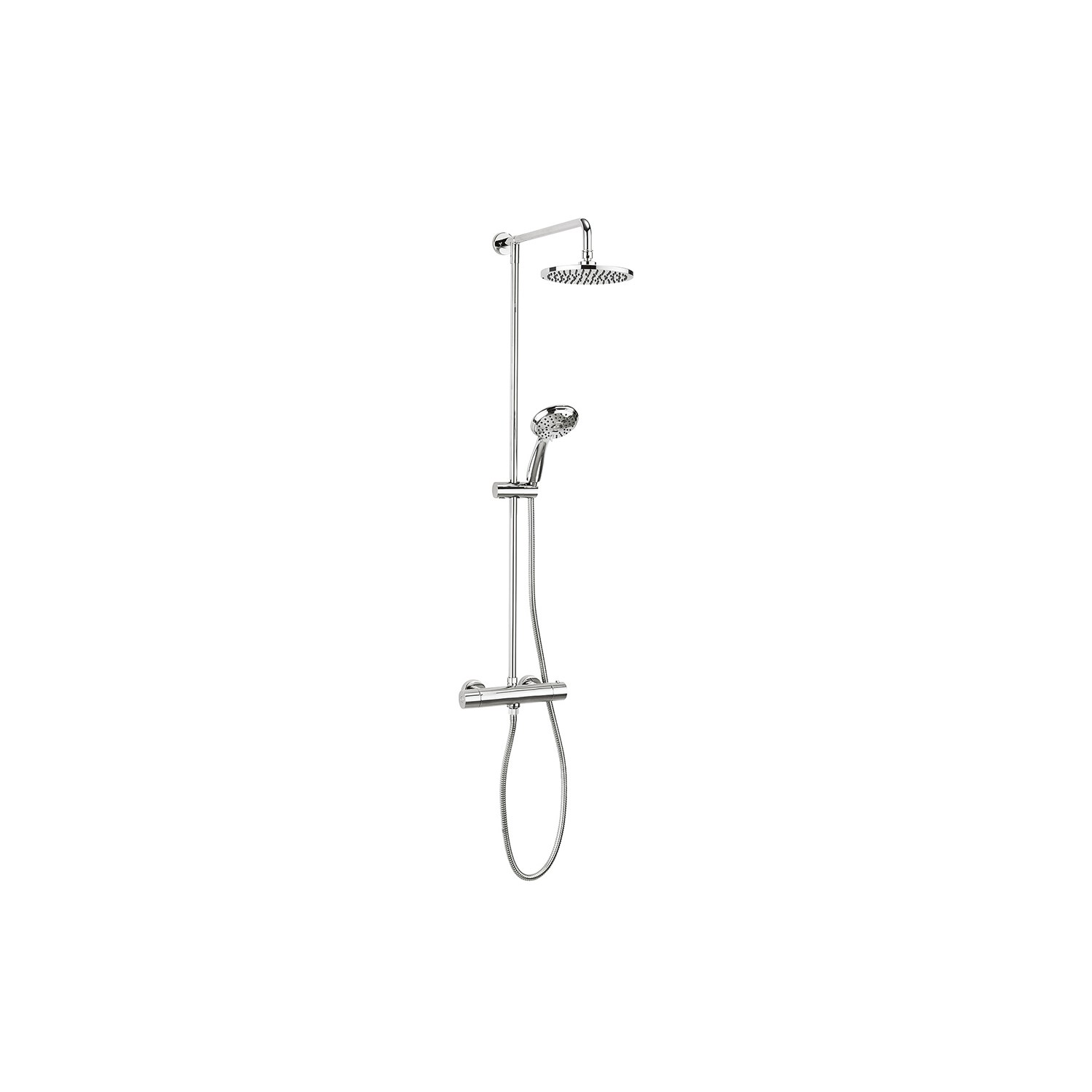 Crosswater Fusion Thermostatic Exposed Shower Kit with Fixed Head & 3 ...