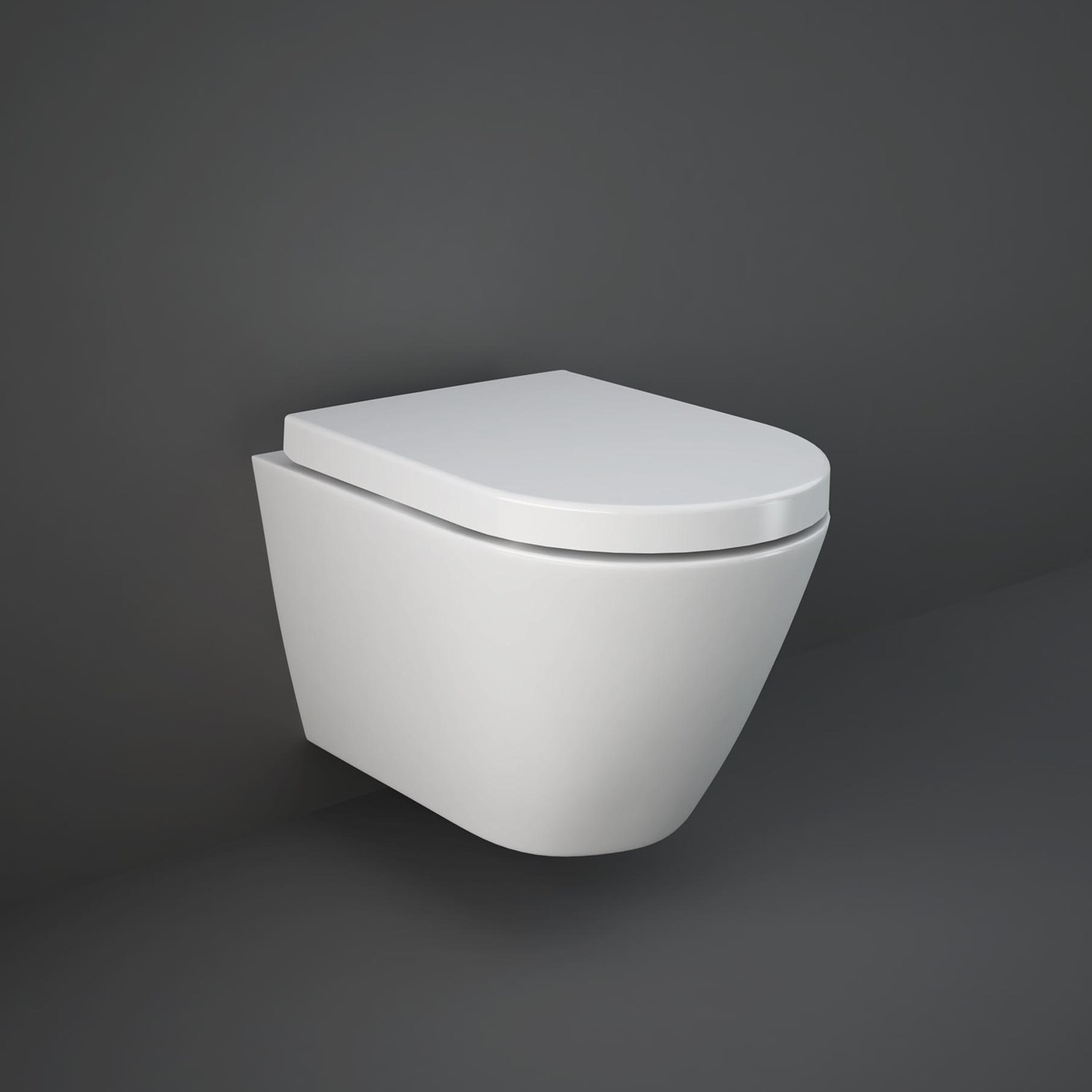 RAK Resort Rimless Wall Hung Toilet with Hidden Fixings & Soft Close ...