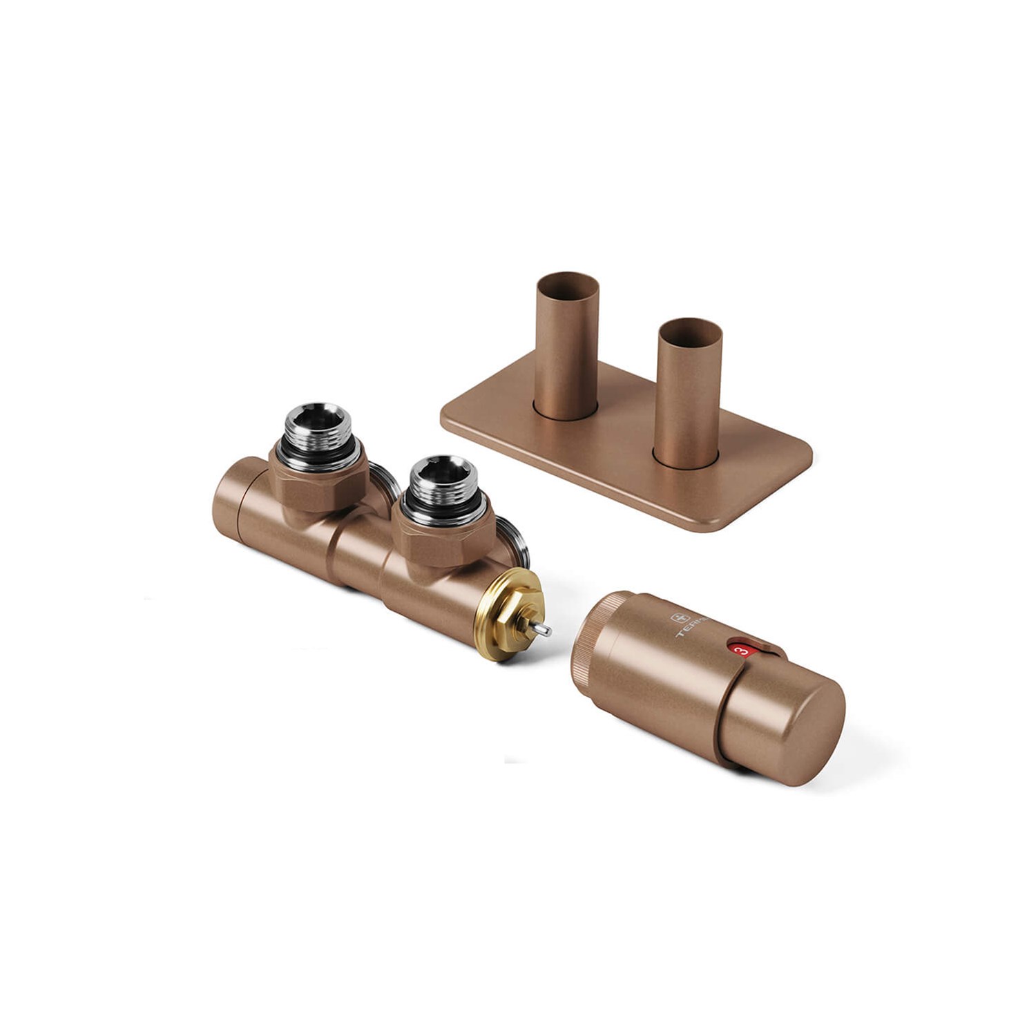 Terma Vario Twins All In One Integrated 50mm Valves with Pipe Masking ...