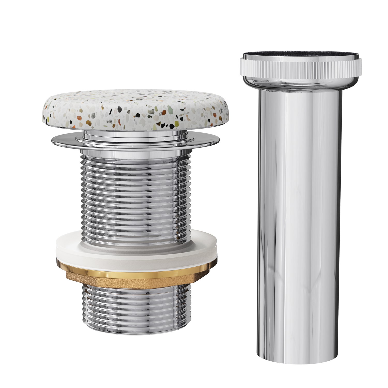Harbour Concrete Unslotted Extendable Basin Waste | Drench