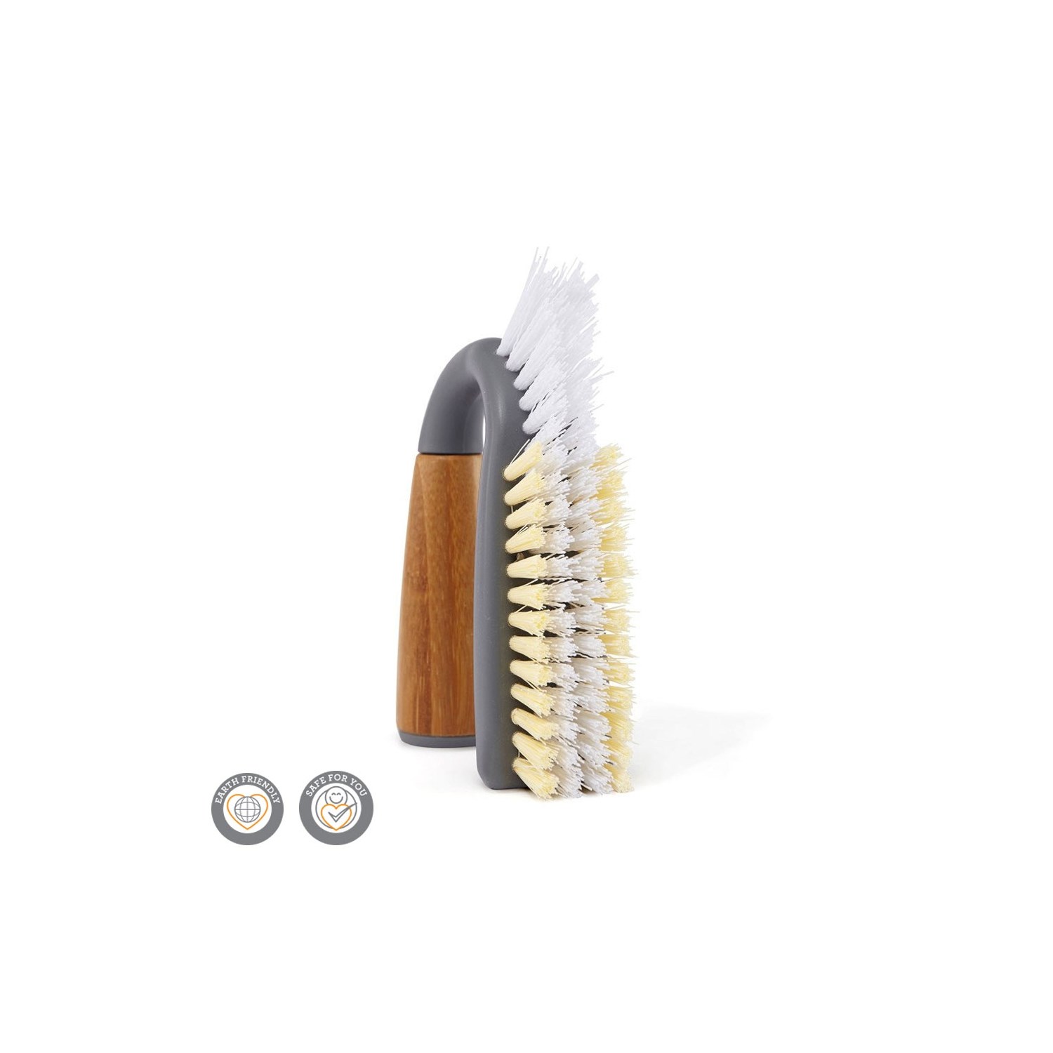 Full Circle Grunge Buster Grout & Tile Brush - Grey | Drench