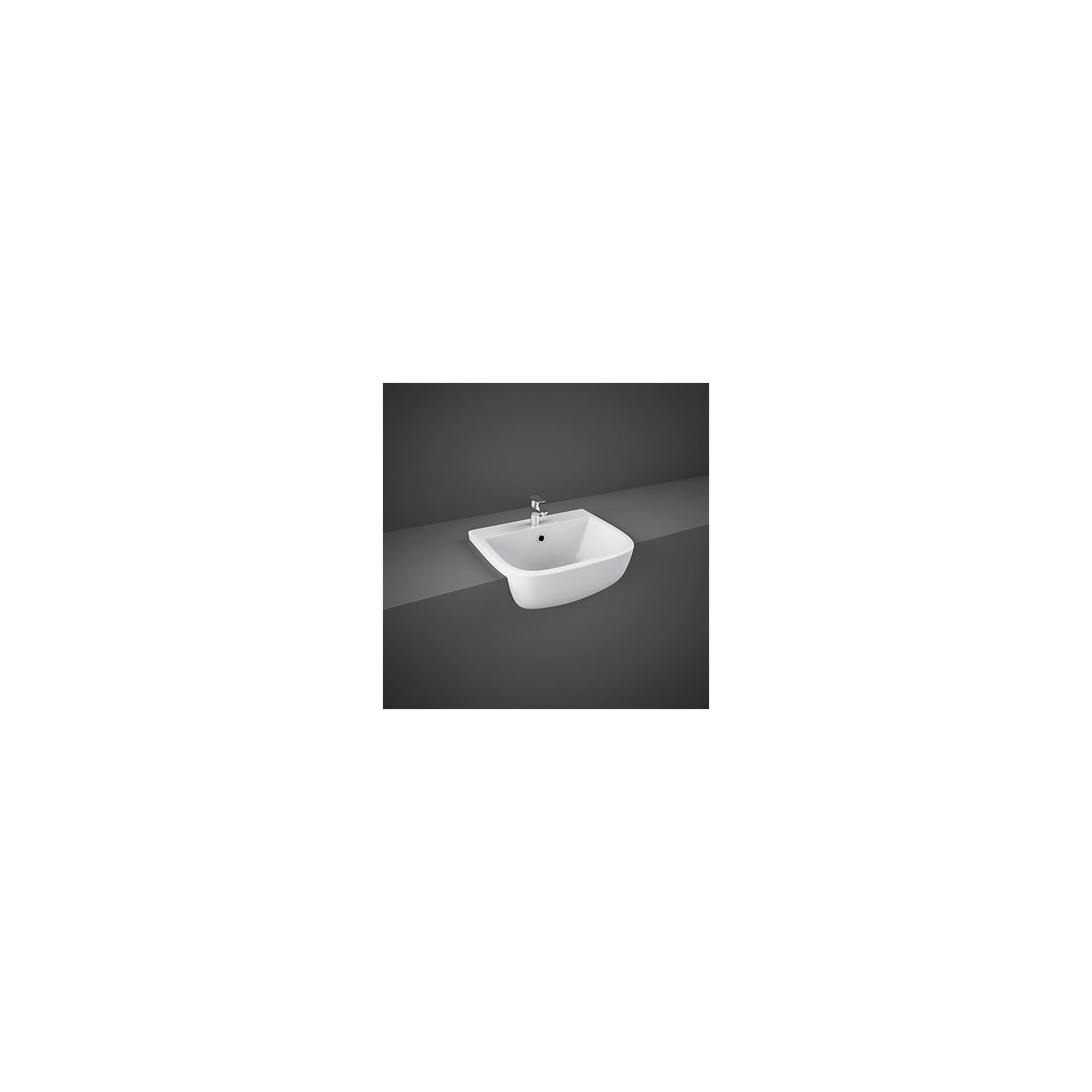 RAK Series 600 Semi Recessed Basin - 420mm | Drench