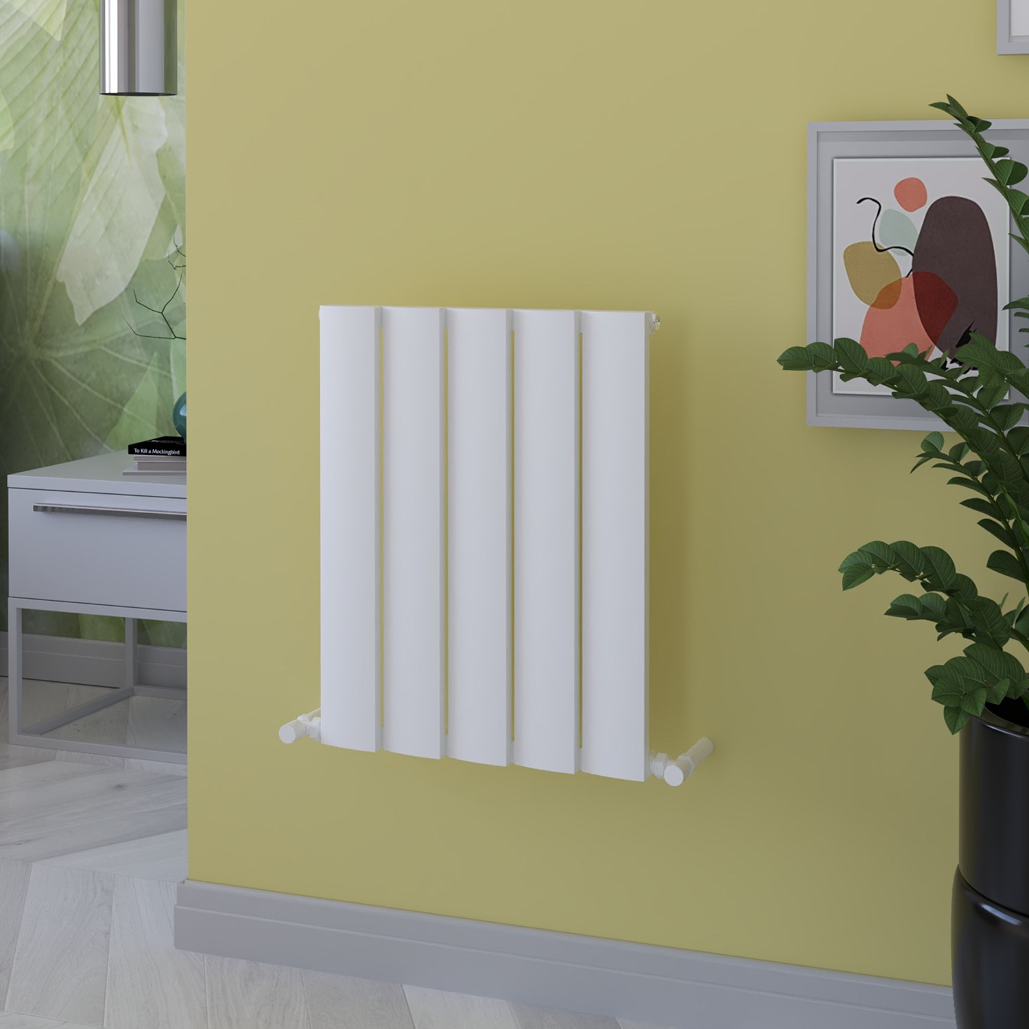 Carisa Step Horizontal Single Panel Aluminium Radiator | Drench