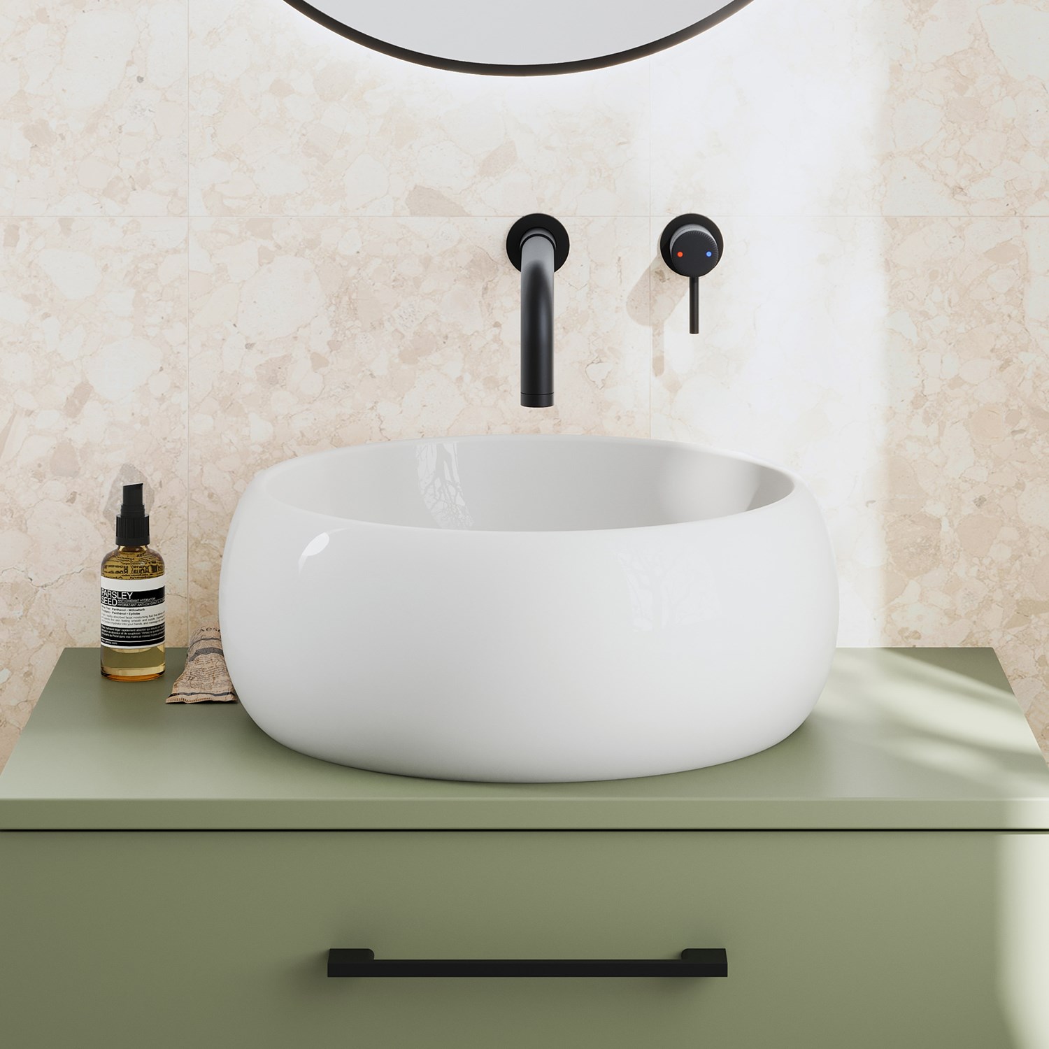 Max Round Countertop Basin - 400mm | Drench