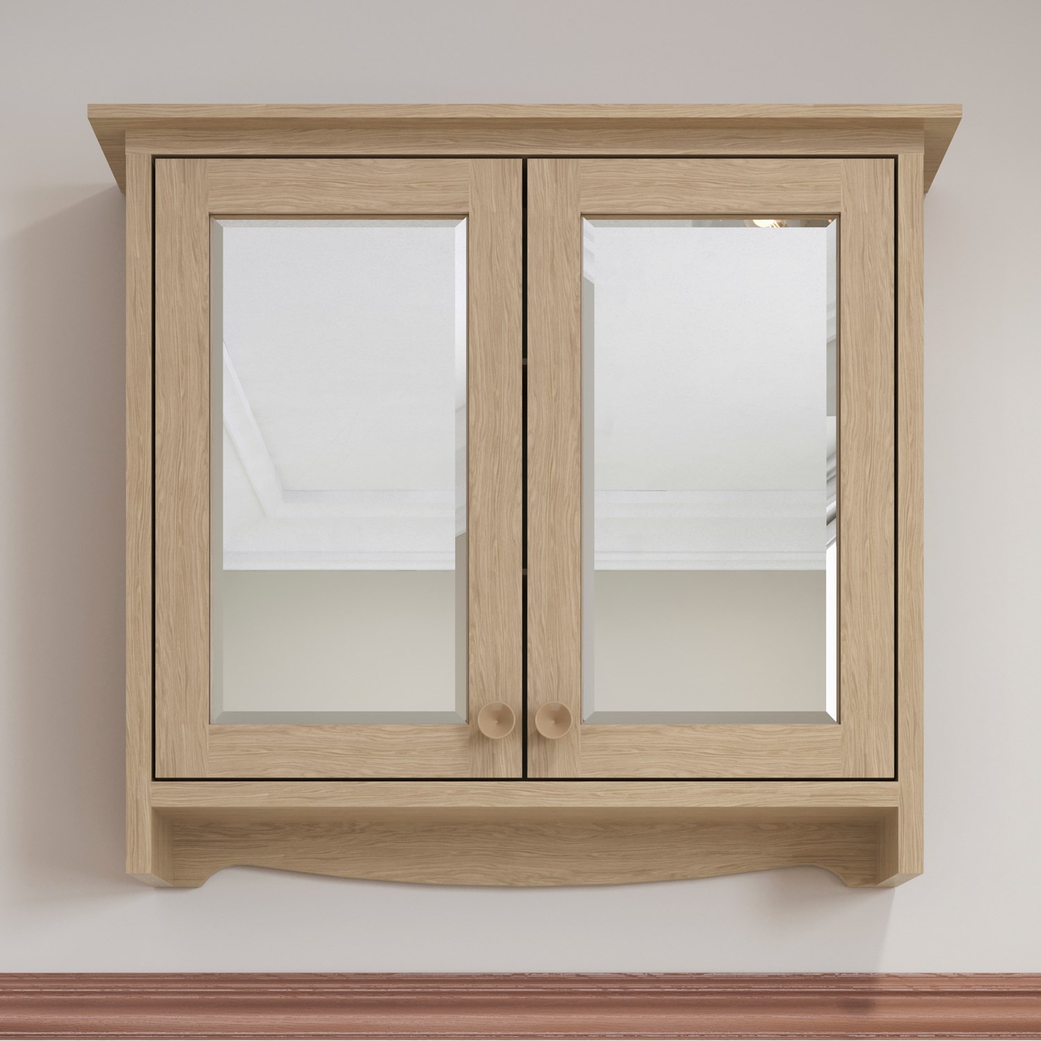 Burlington Guild Mirrored Cabinet - 650 x 572mm | Drench