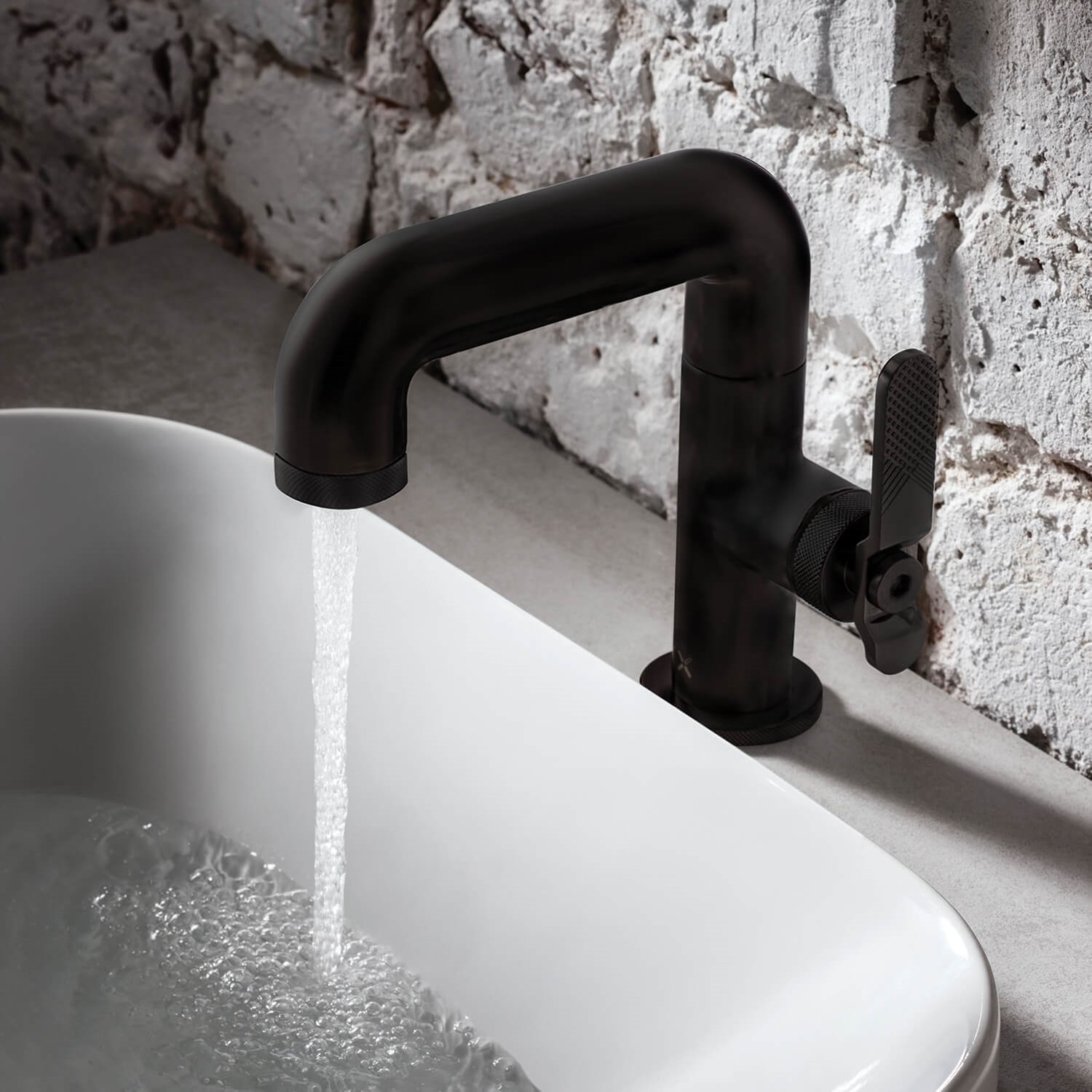 Crosswater Union WRAS Approved Mono Basin Mixer Tap - Matt Black | Drench