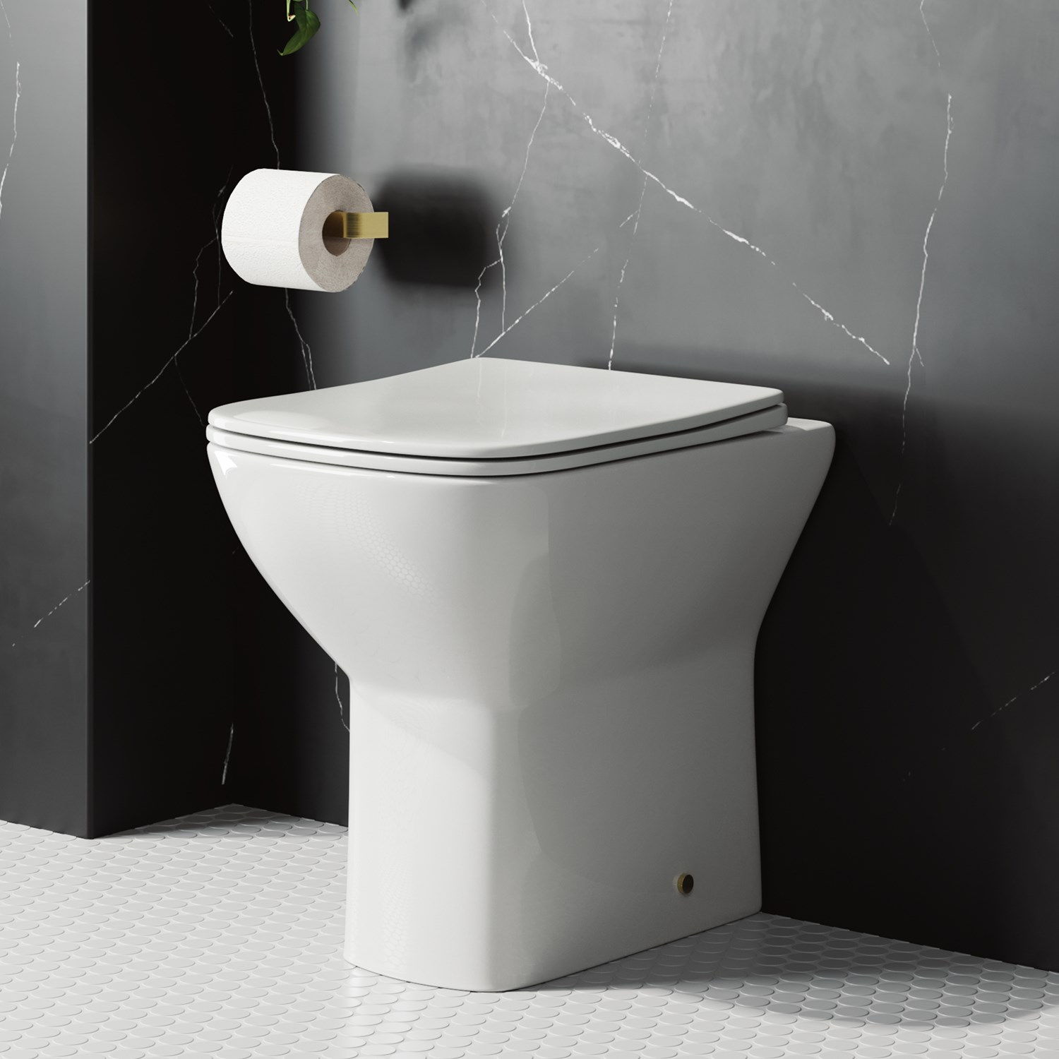 Harbour Alchemy Rimless Back To Wall Comfort Height Toilet & Soft Close ...