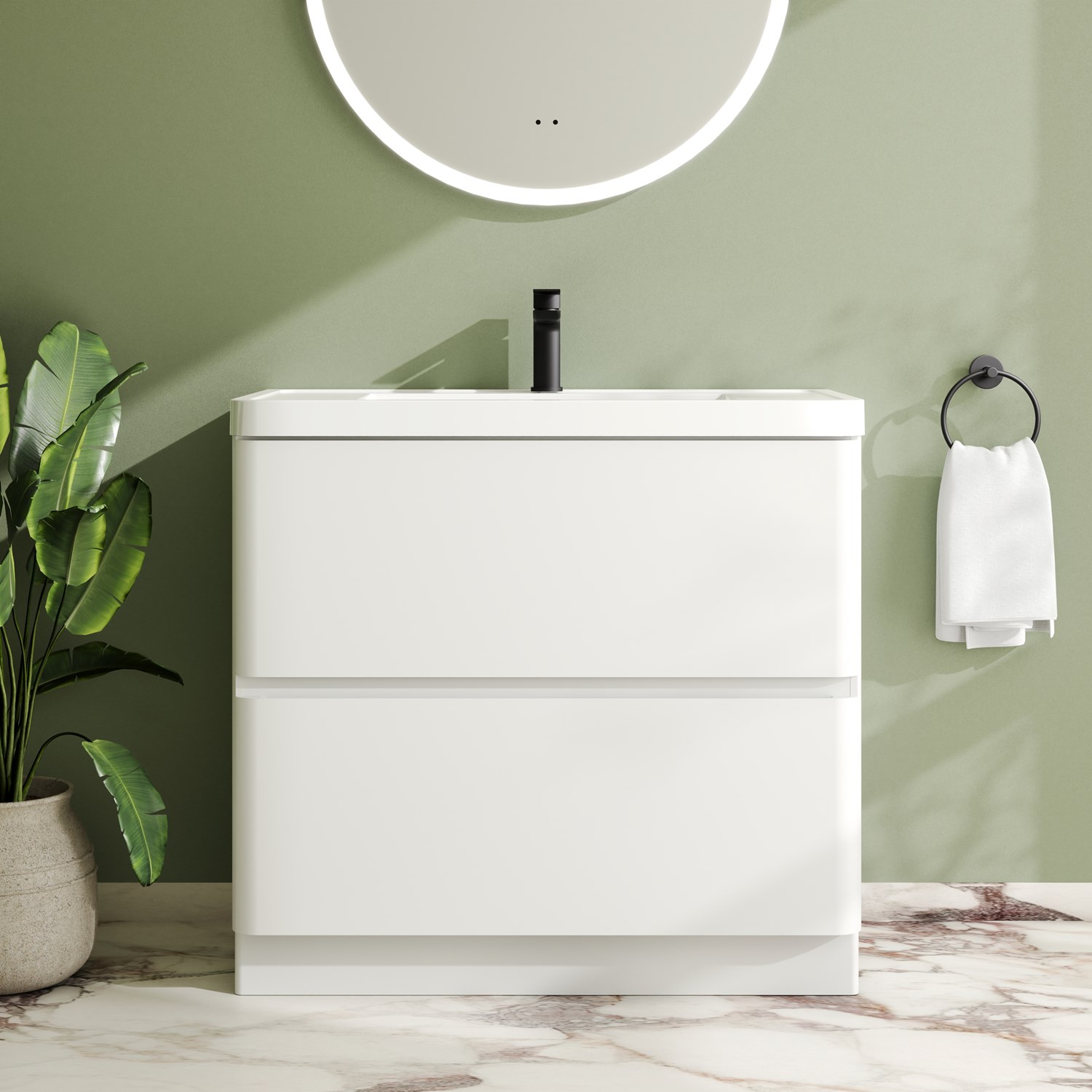 Drench Origin 900mm Floorstanding Vanity Unit & Basin | Drench
