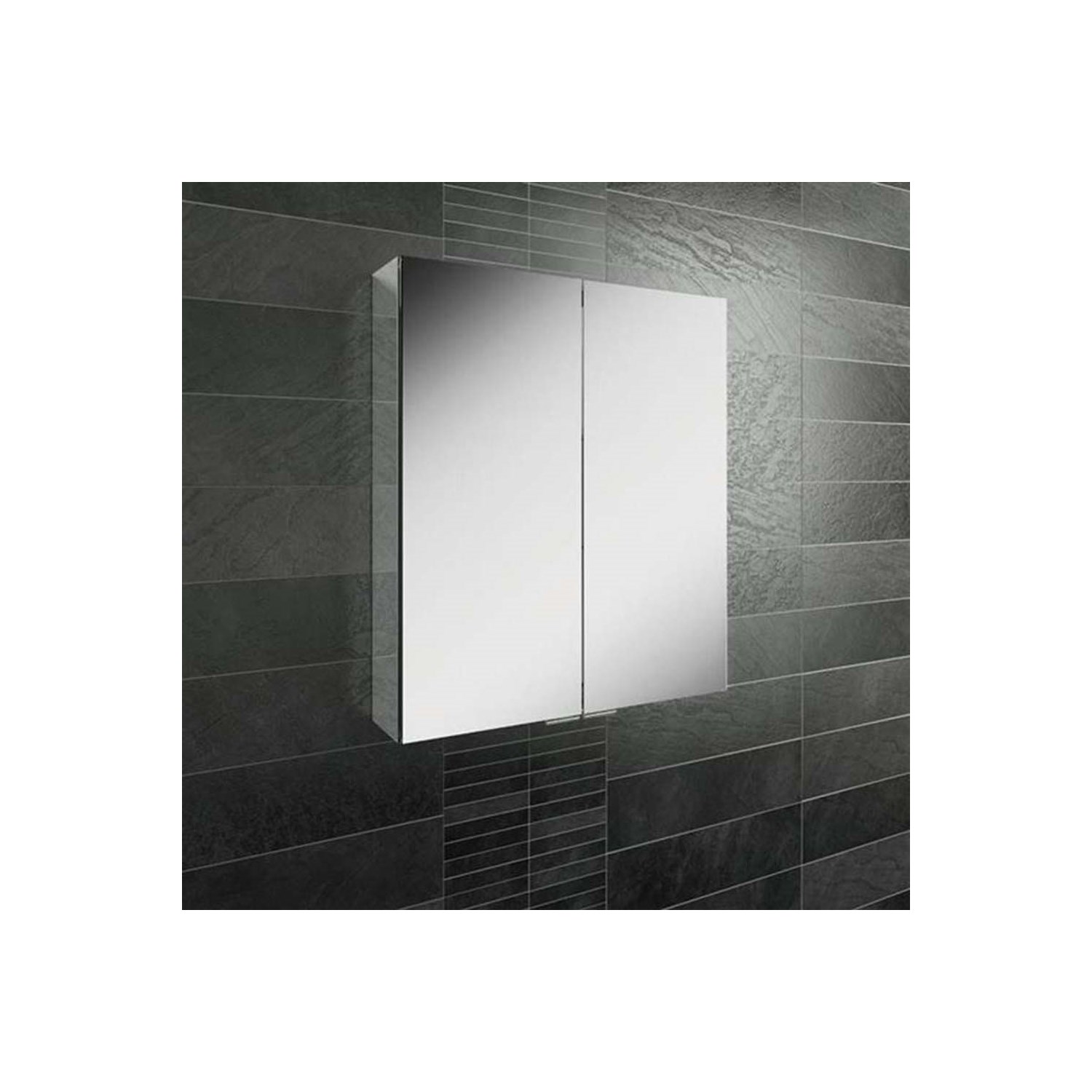 hib. Eris Double Door Mirrored Cabinet with Soft Close Doors - 600 x ...