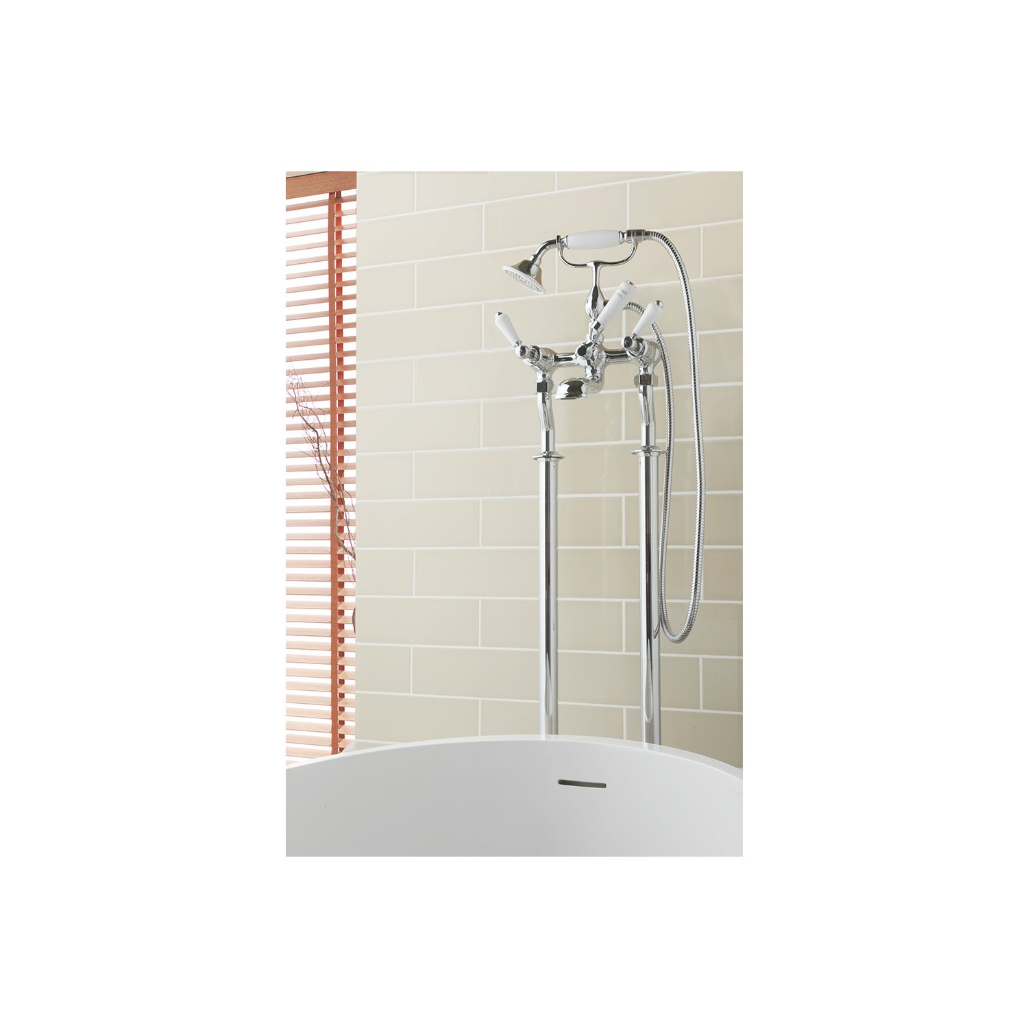 Butler & Rose Caledonia Lever Floor Standing Bath And Shower Mixer Tap ...