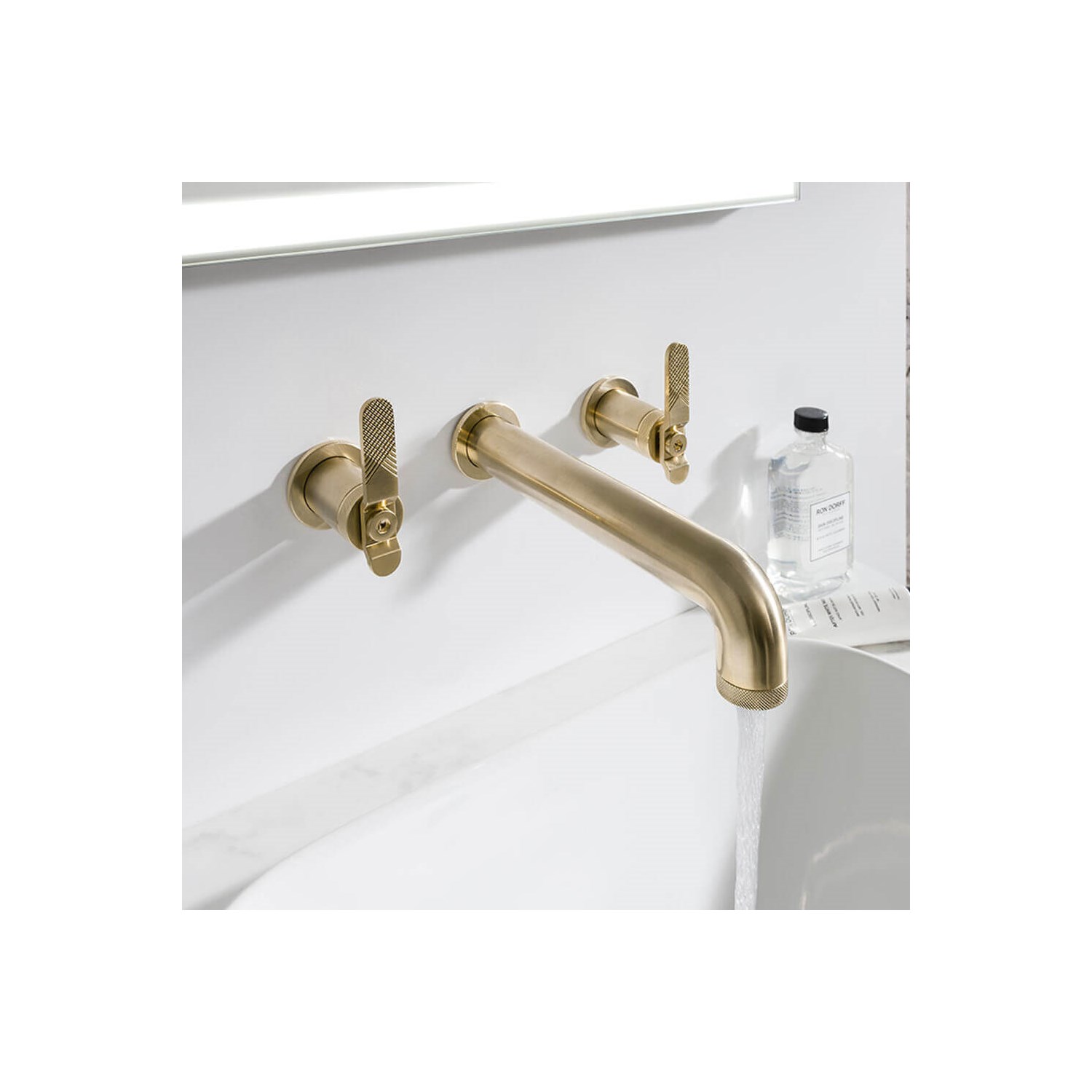 Crosswater Union 3 Hole Wall Mounted Basin Mixer Tap with Levers ...