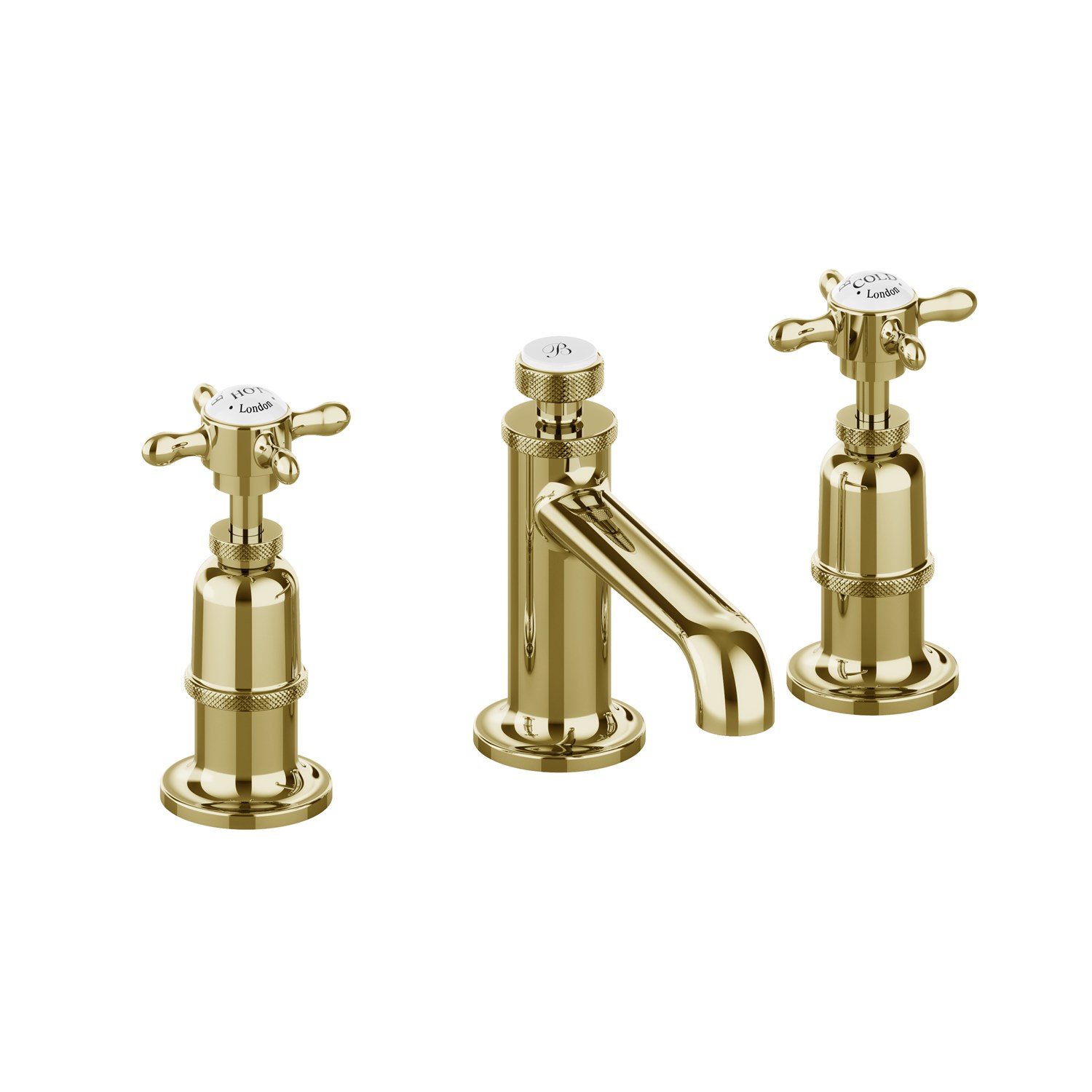 Burlington Guild 3 Hole Deck Mounted Basin Mixer Tap | Drench
