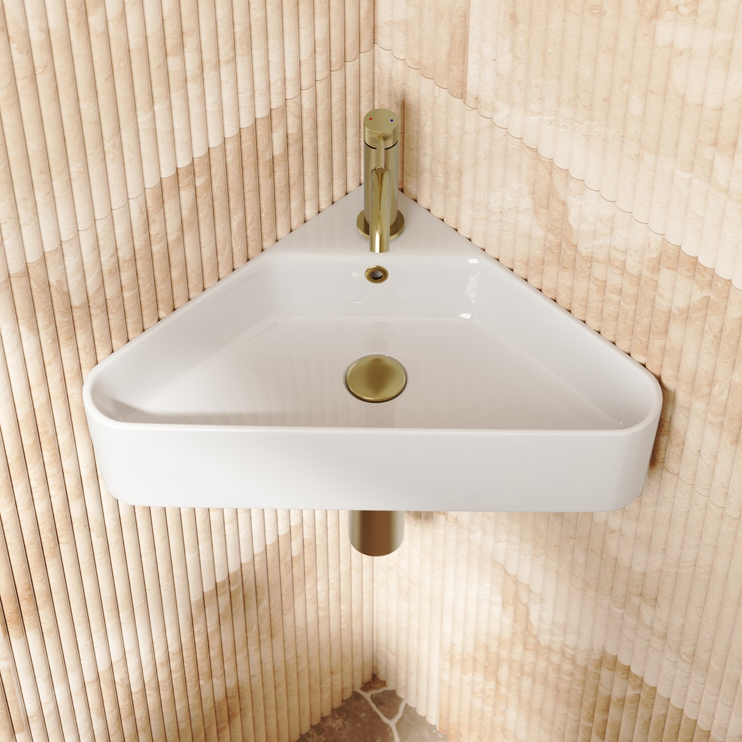 Poppy Corner Cloakroom Basin - 570 x 345mm | Drench