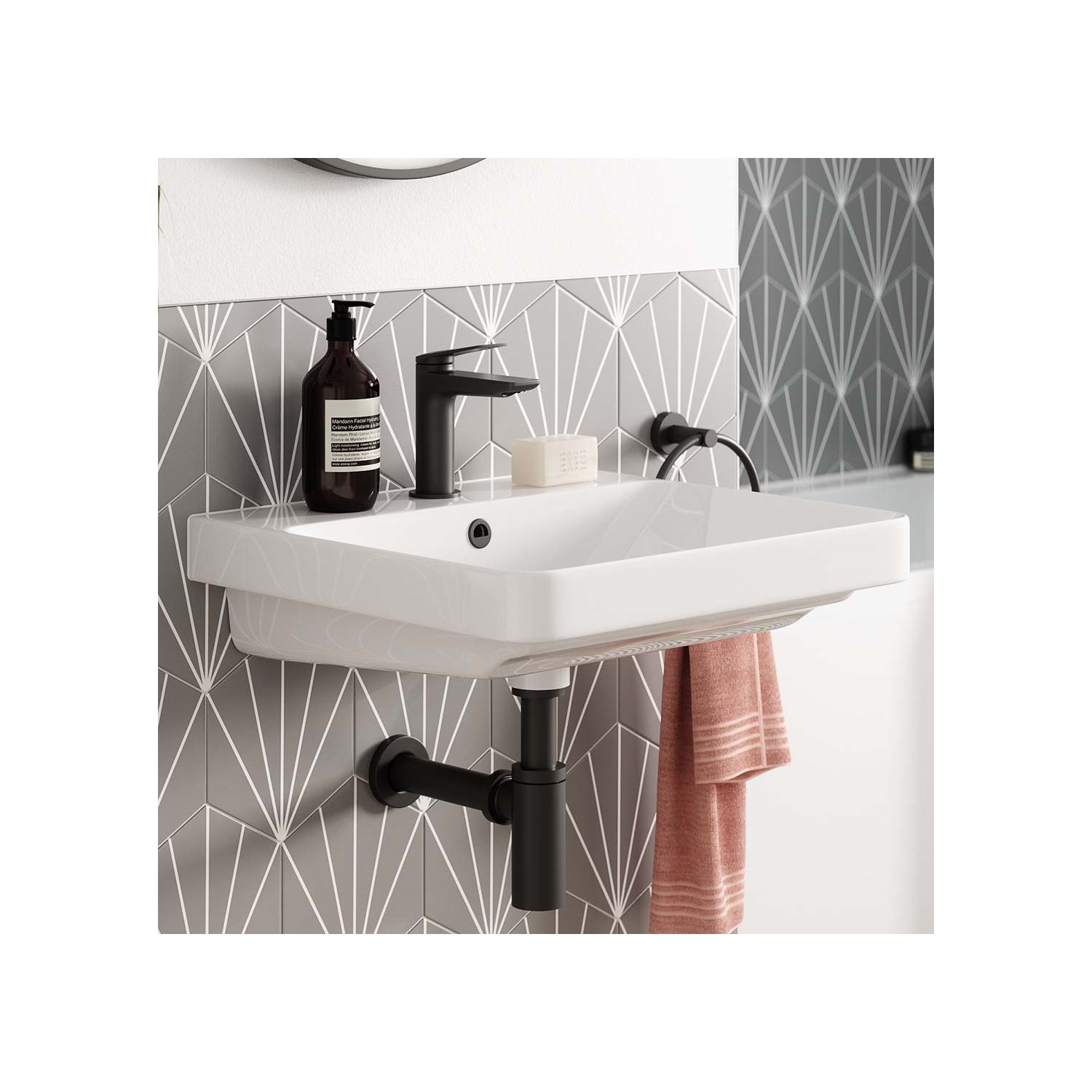 Britton Bathrooms Dalston Wall Mounted Basin | Drench